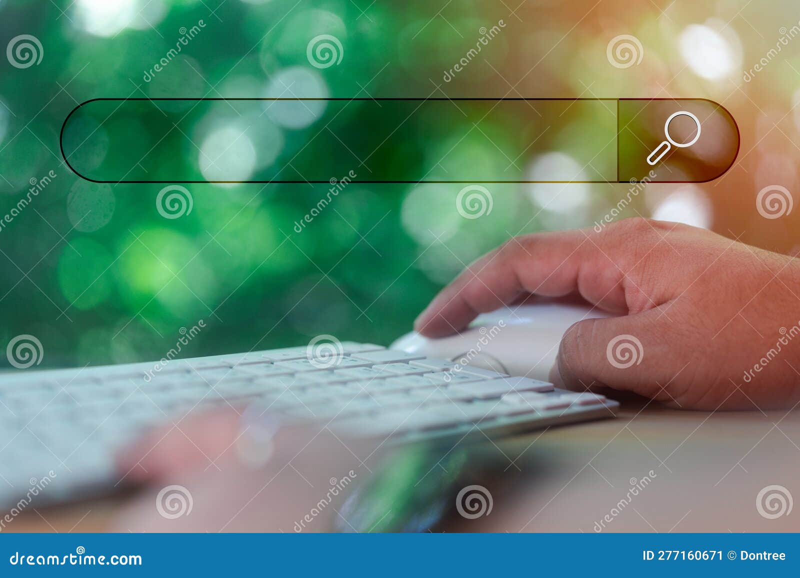 Cropped Image of Man Hands Typing on a Keyboard, Searching Information ...