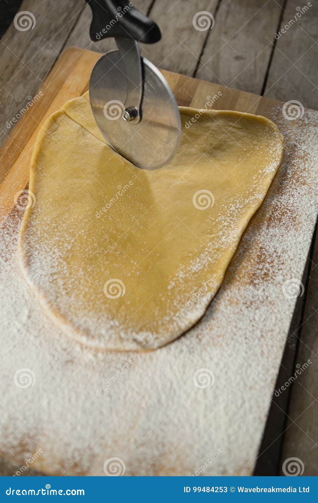 Cropped Image of Pastry Cutter Cutting Dough Stock Image - Image of ...