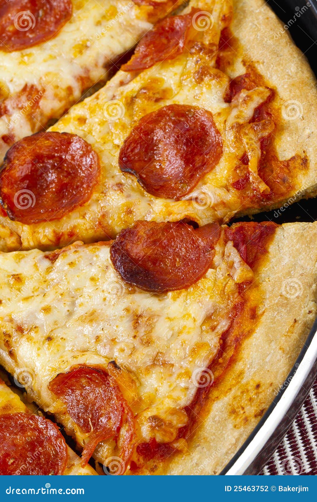 Cropped image of a pizza stock photo. Image of delicious - 25463752