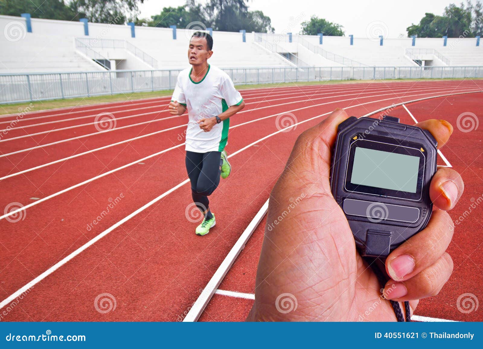 Cropped Image of Runner on Competitive Running Stock Image - Image of ...