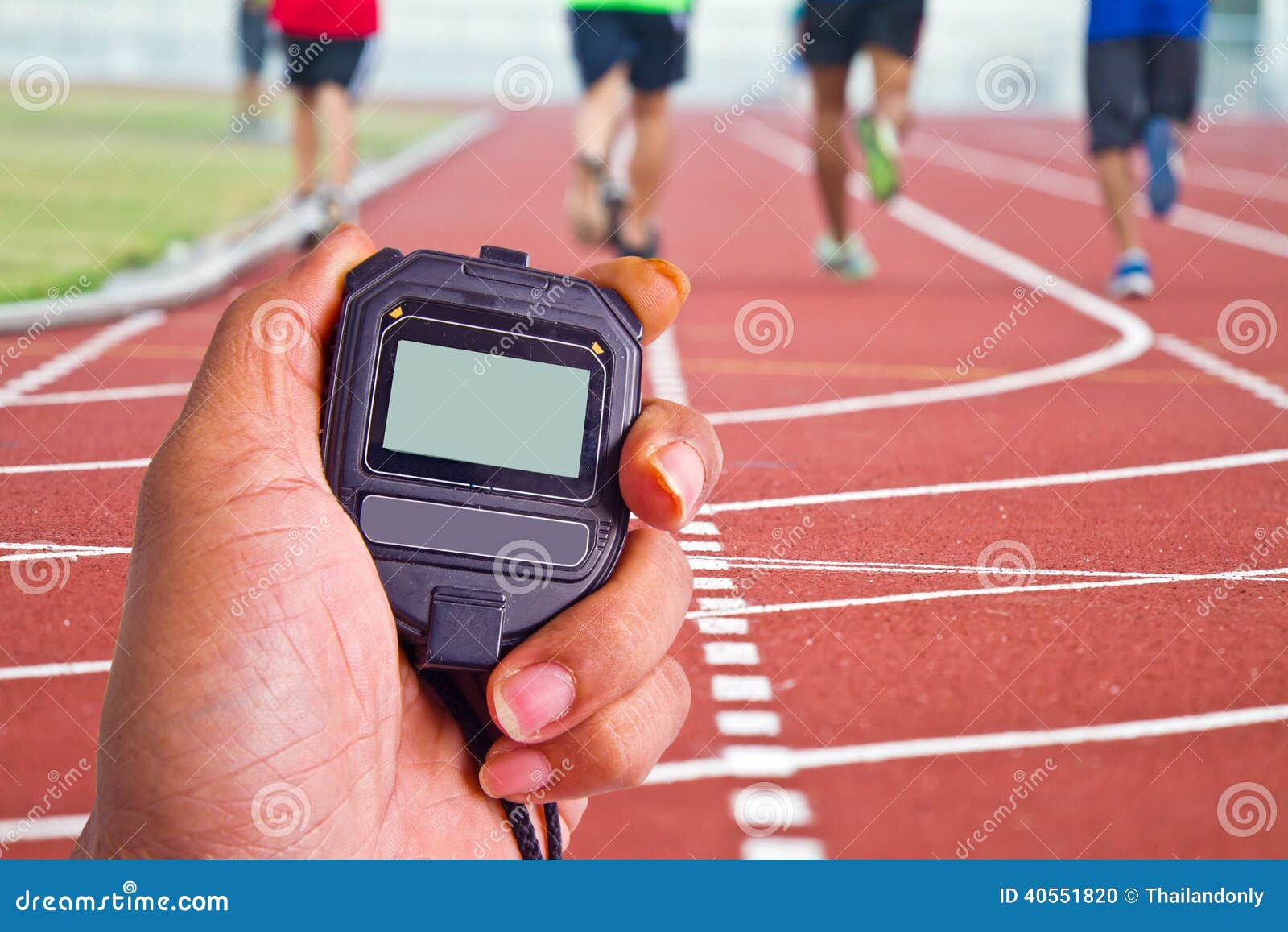 Cropped Image of Runner on Competitive Running Stock Photo - Image of ...