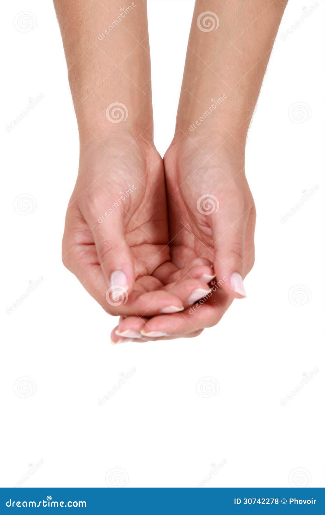 A Cropped Picture of Hands. Stock Photo - Image of white, nail: 30742278