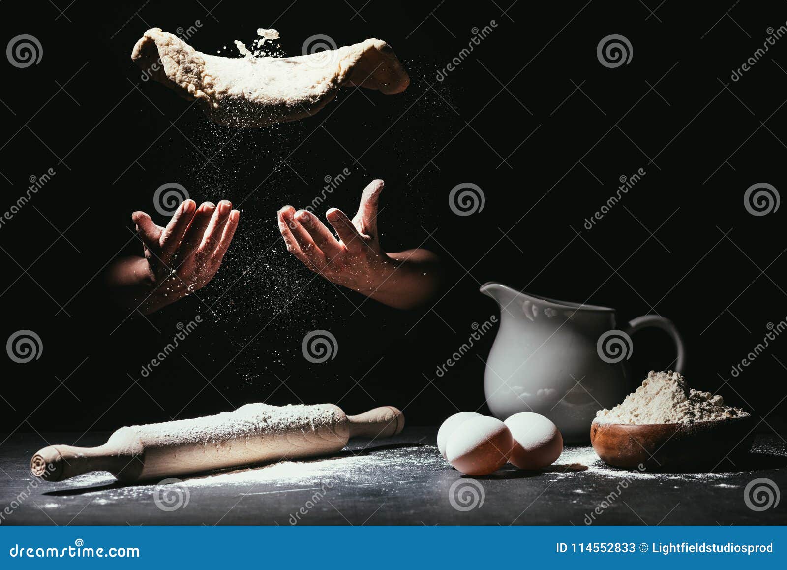Pizza Throwing Black Stock Photos - Free & Royalty-Free Stock Photos ...