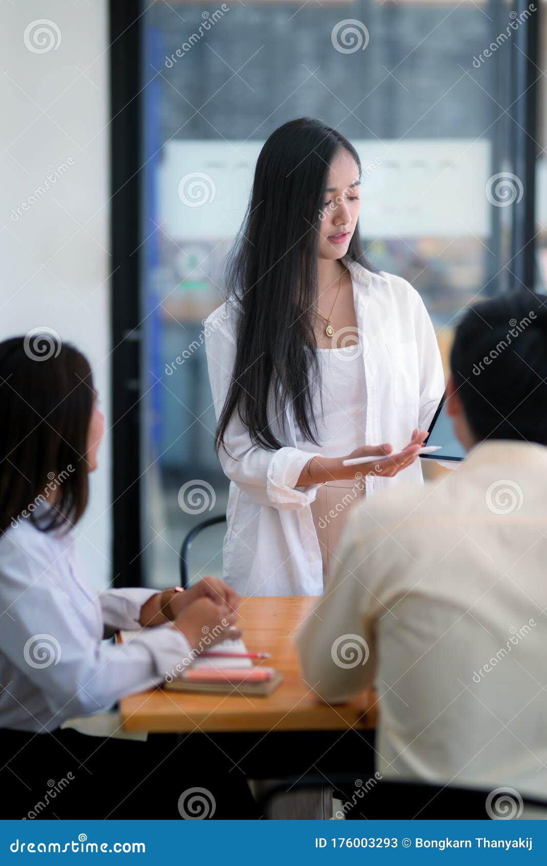 Cropped Shot of College Students Group Preparing Their Seminar with ...