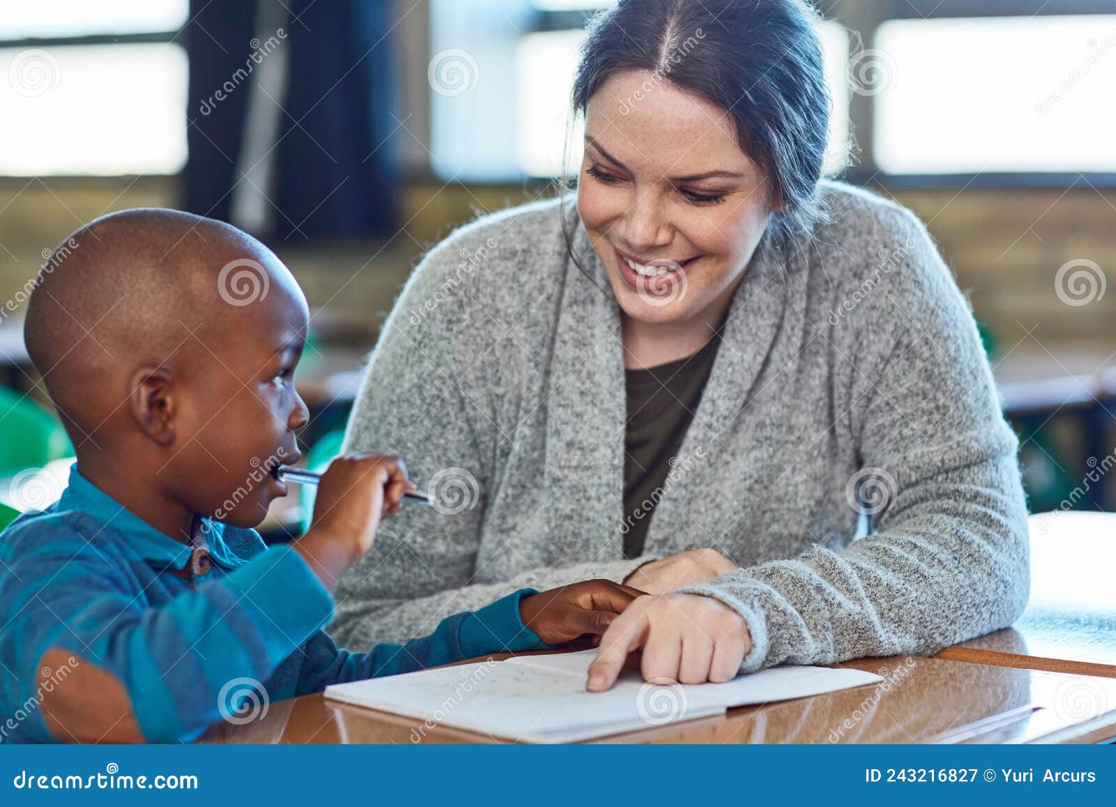 Always Willing To Help Her Students. Cropped Shot of an Elementary ...