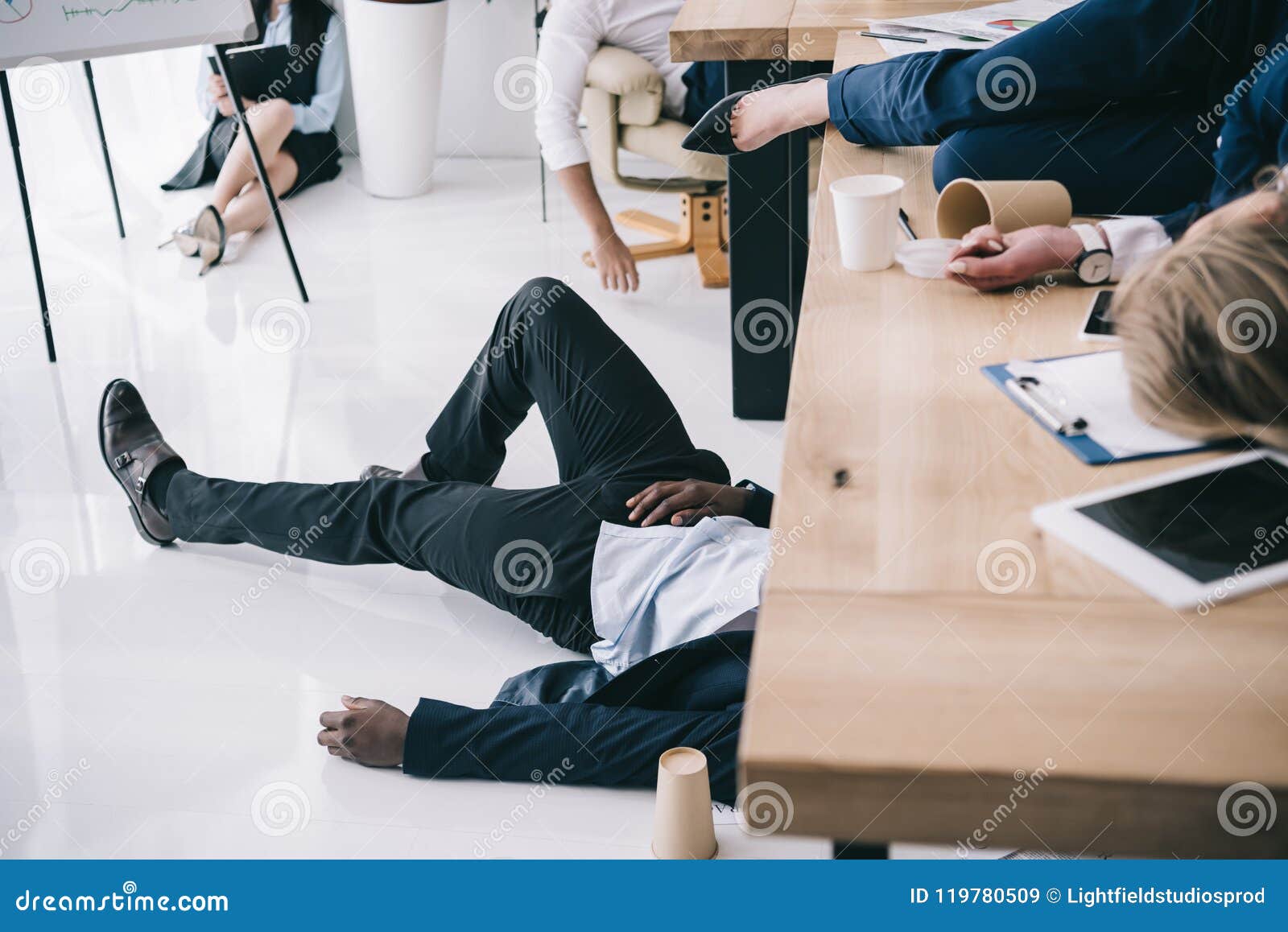 Cropped Shot of Exhausted Businesspeople Sleeping Stock Image - Image ... Cropped Shot of Exhausted Businesspeople Sleeping Stock Image - Image ...