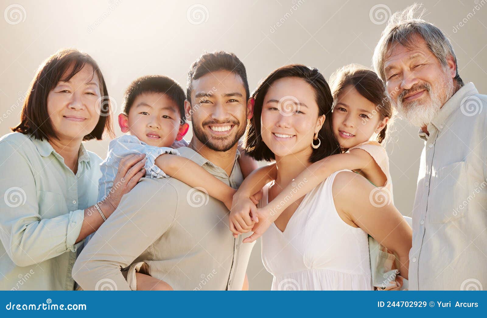 Family is Everything. Cropped Shot of a Happy Diverse Multi ...
