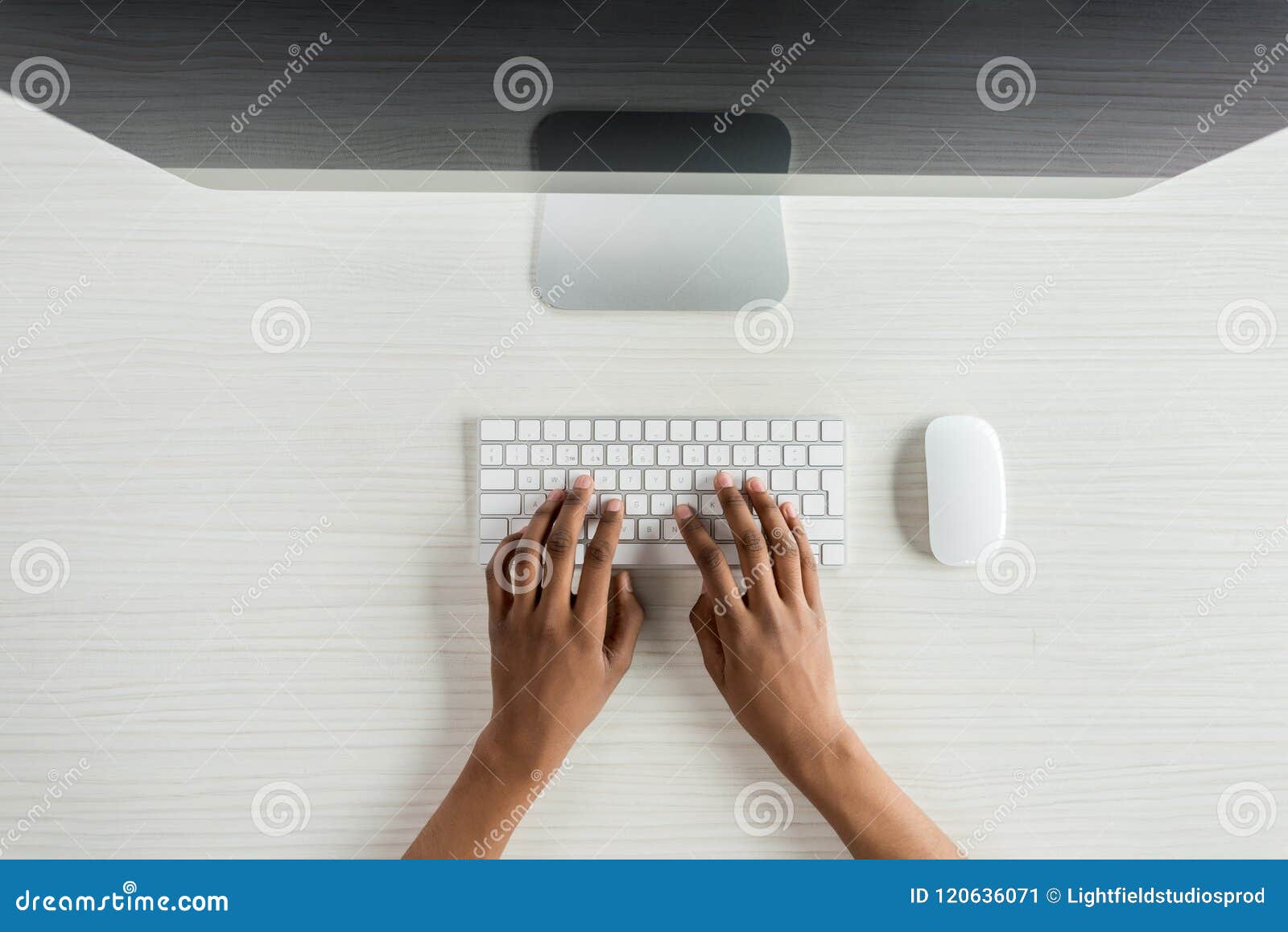 Cropped Shot of Student Typing on Keyboard while Working Stock Image ...