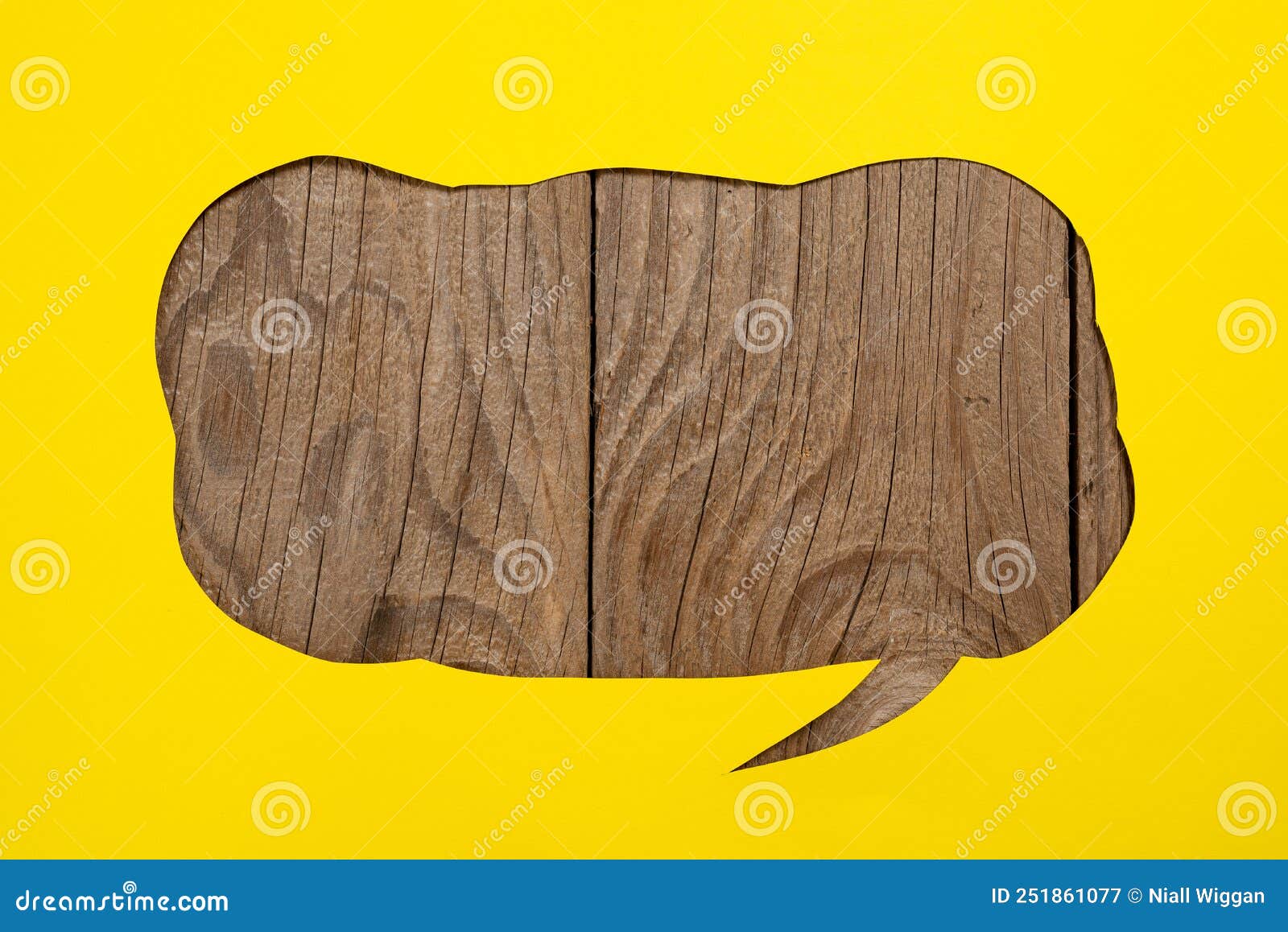 Cropped Speech Bubble with Important Message Placed on Floor. Cut ...