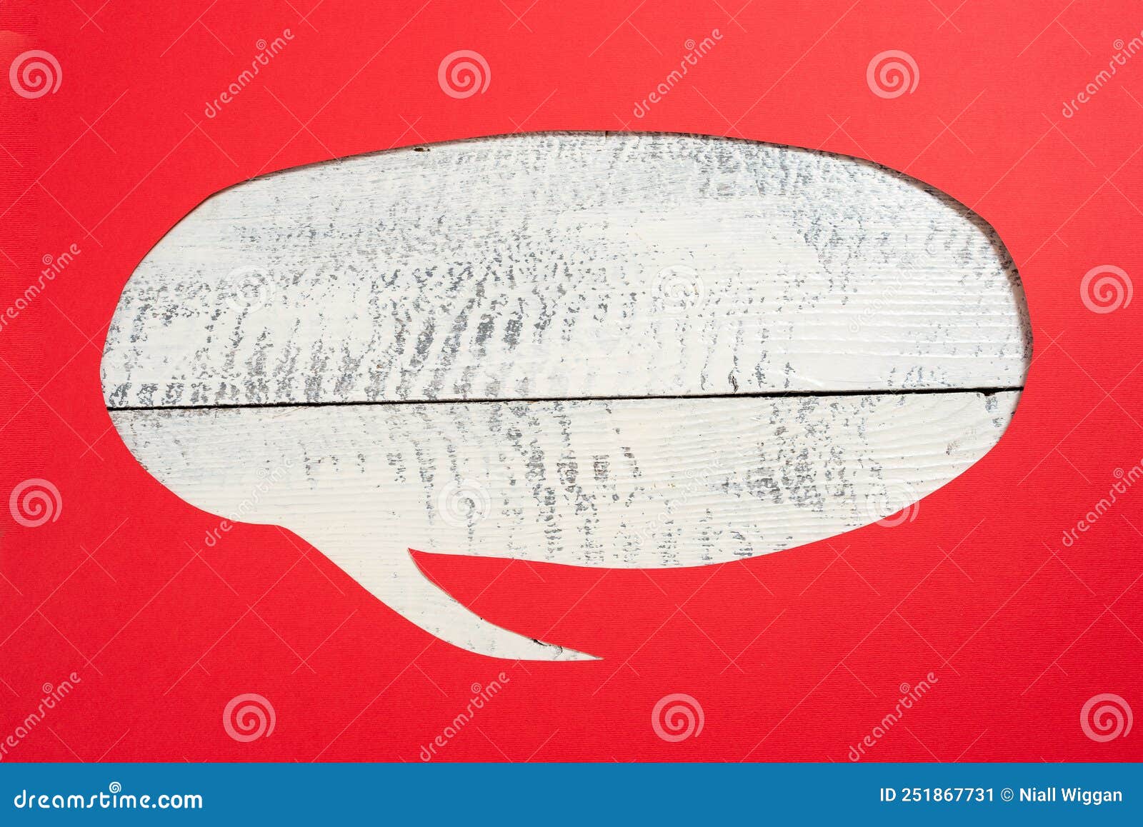 Cropped Speech Bubble with Important Message Placed on Floor. Cut ...