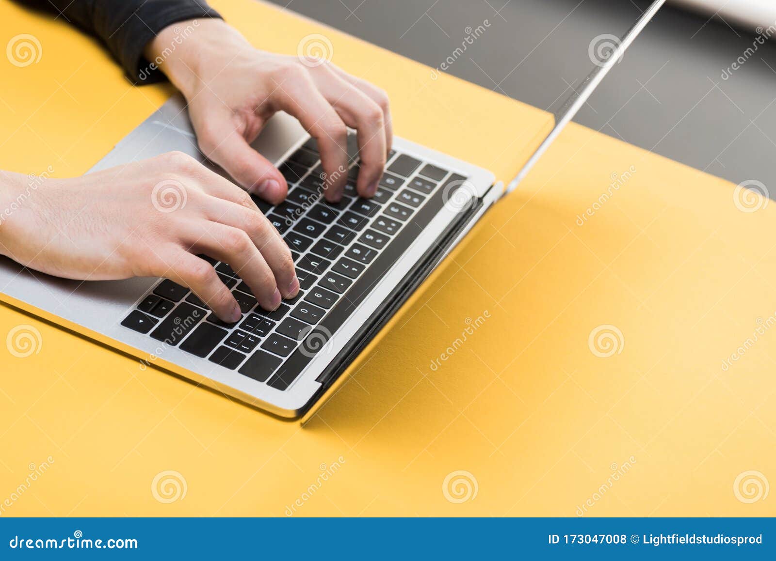 Cropped View of Hacker Using Laptop Stock Photo - Image of protection ...