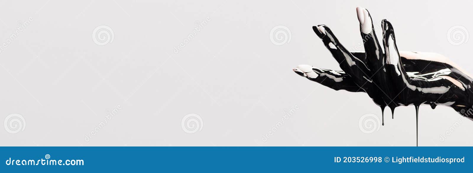 Cropped View of Hand with Dripping Stock Photo - Image of gesture ...