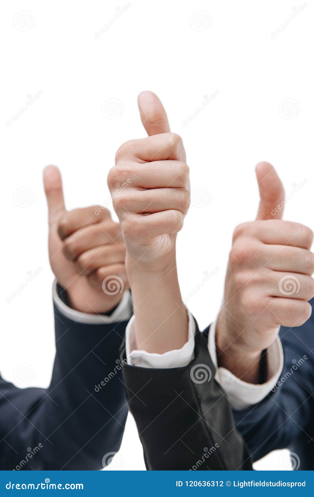 Cropped View of Hands Showing Thumbs Up, Stock Photo - Image of ...