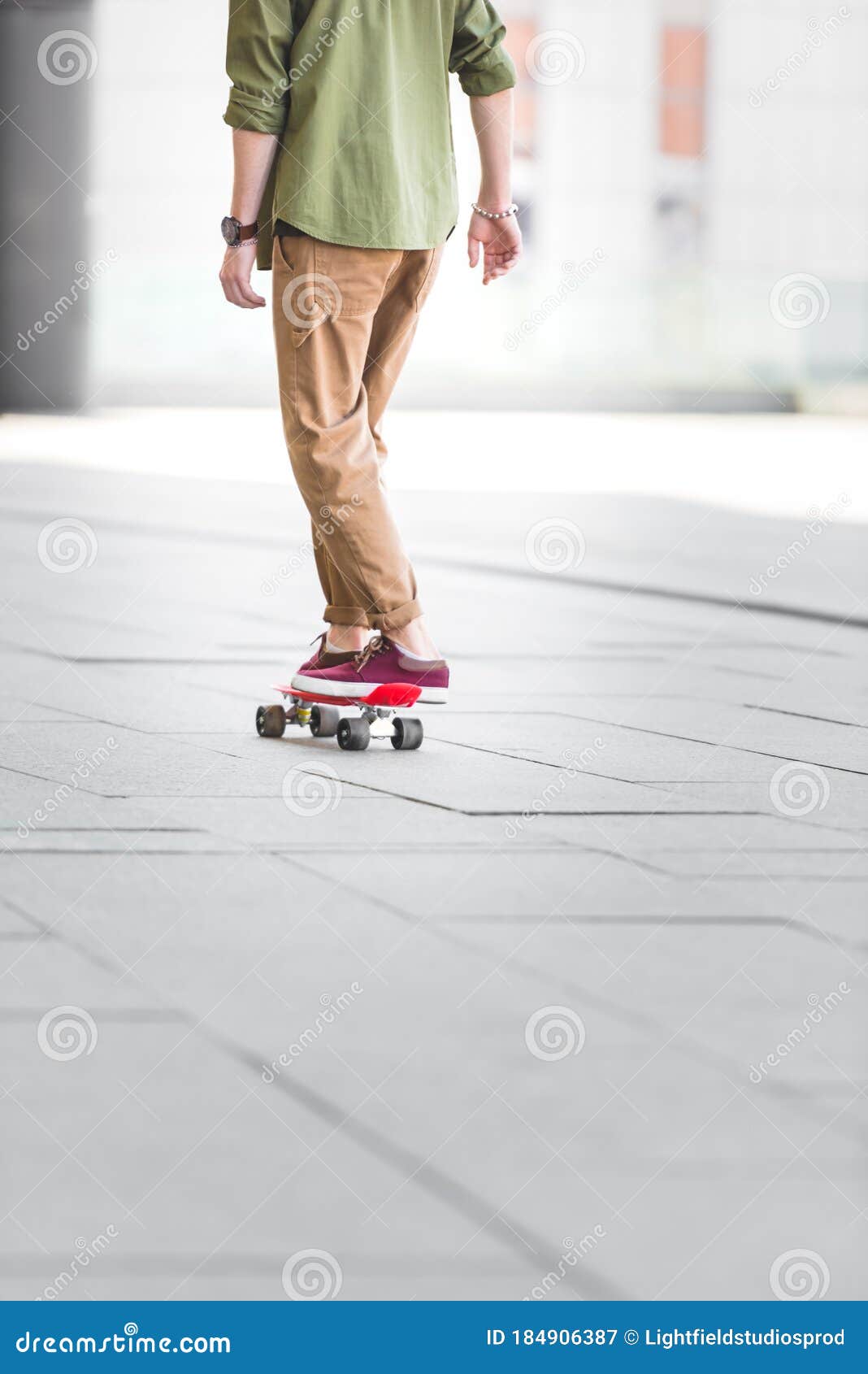 View of Man Riding on Penny Board Stock Image - Image of urban ...