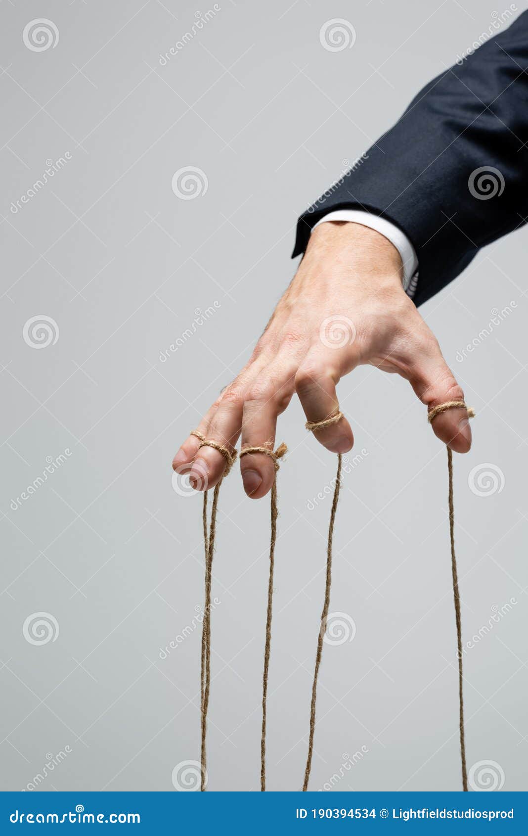 Cropped View of Puppeteer with Strings Stock Photo - Image of puppeteer ...