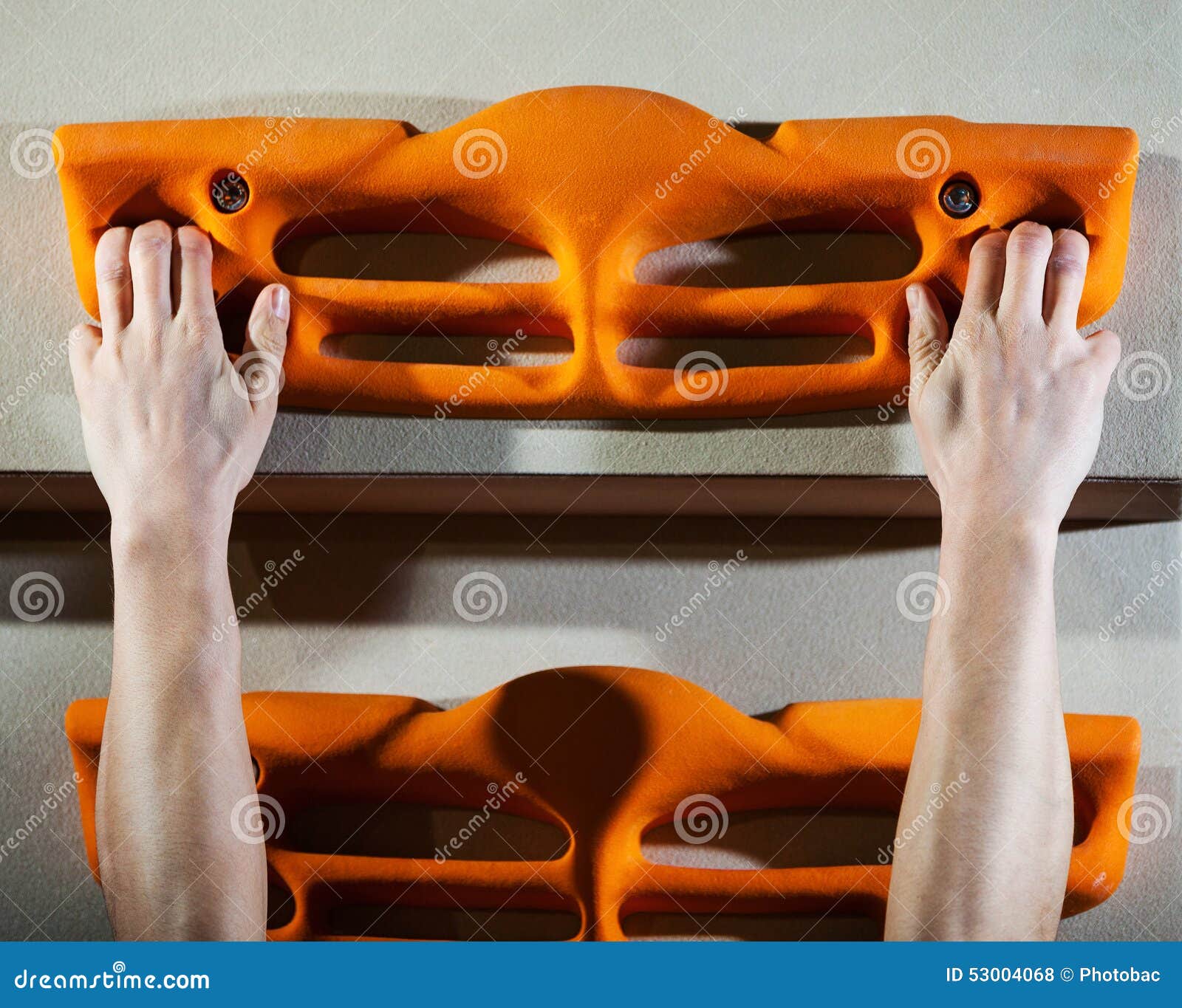 Cropped View of Rock Climber on Fingerboard Stock Photo - Image of ...