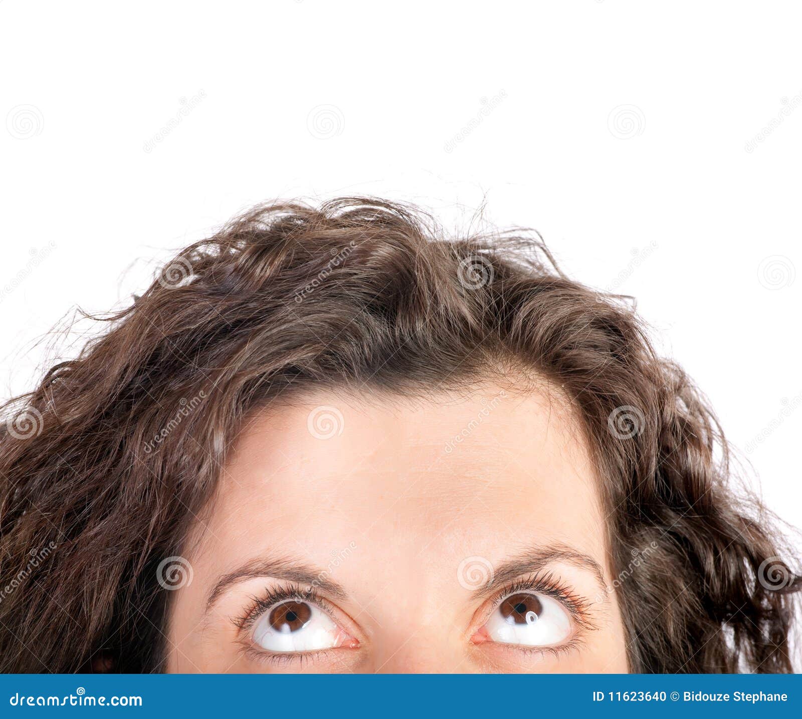 Cropped woman looking up stock photo. Image of head, raised - 11623640