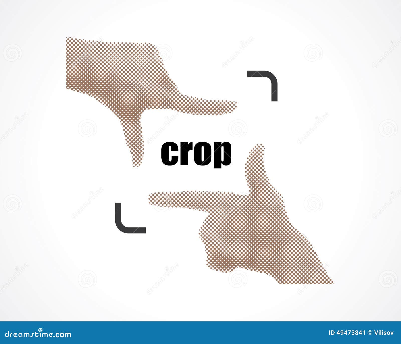 Cropping hands stock vector. Illustration of cropping - 49473841
