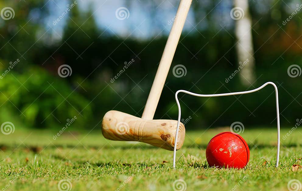 Croquet in the garden stock photo. Image of lawn, roque - 15533394