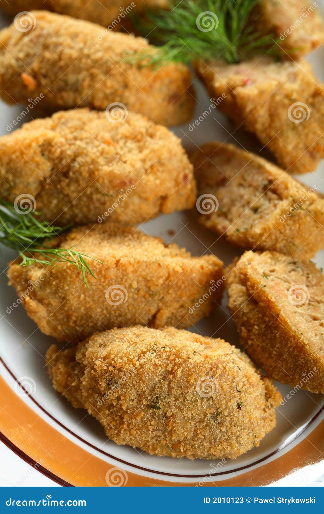 Croquet Made from Tuna Fish Stock Image - Image of dish, europe: 2010123