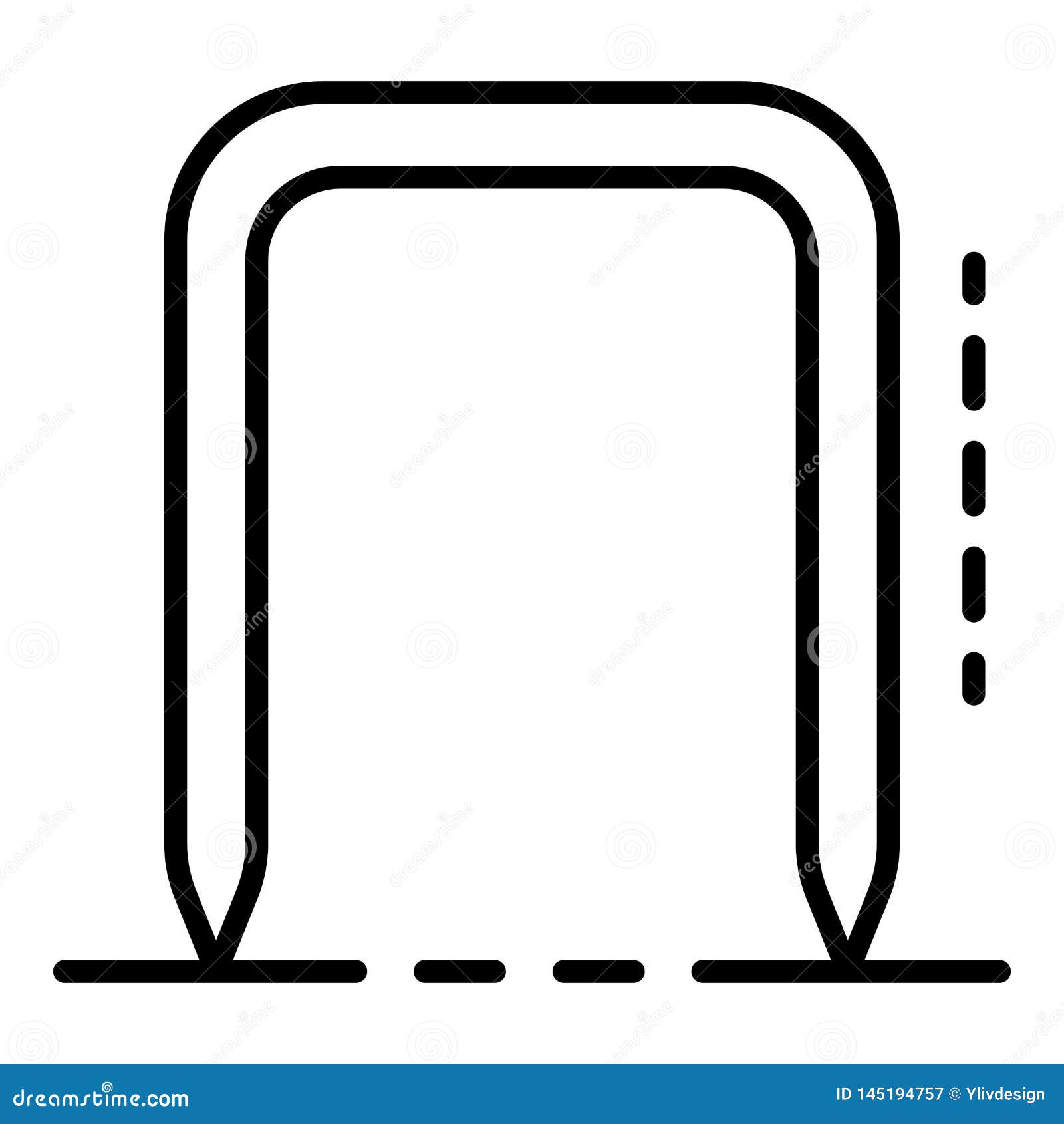 Croquet Wicket Icon, Outline Style Stock Vector - Illustration of ...