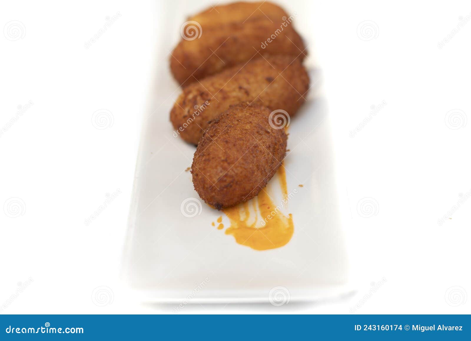 Croquettes in Vertical Position Stock Photo - Image of healthy, crumbs ...