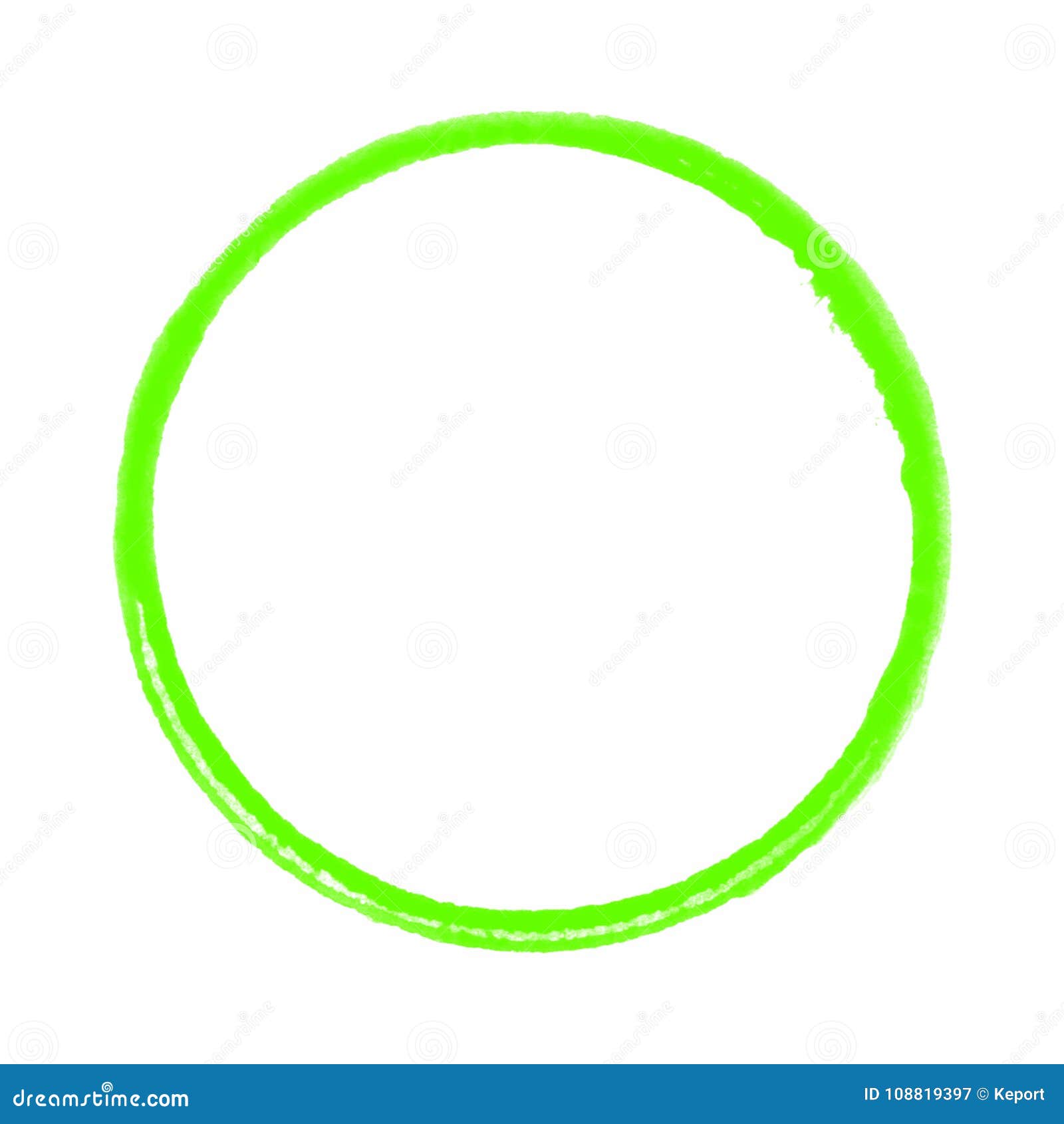 Croquis De Cercle Vert D'aquarelle Illustration Stock - Illustration du ...
