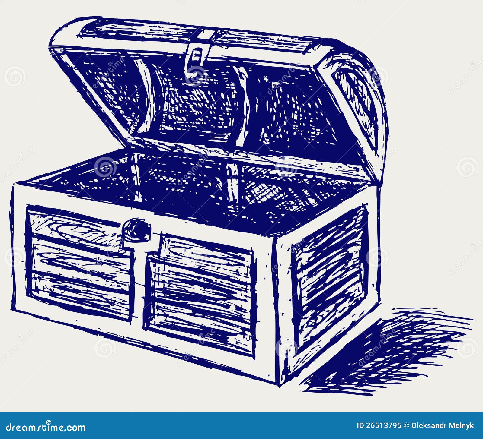 Croquis de coffre illustration de vecteur. Illustration du graphisme ...