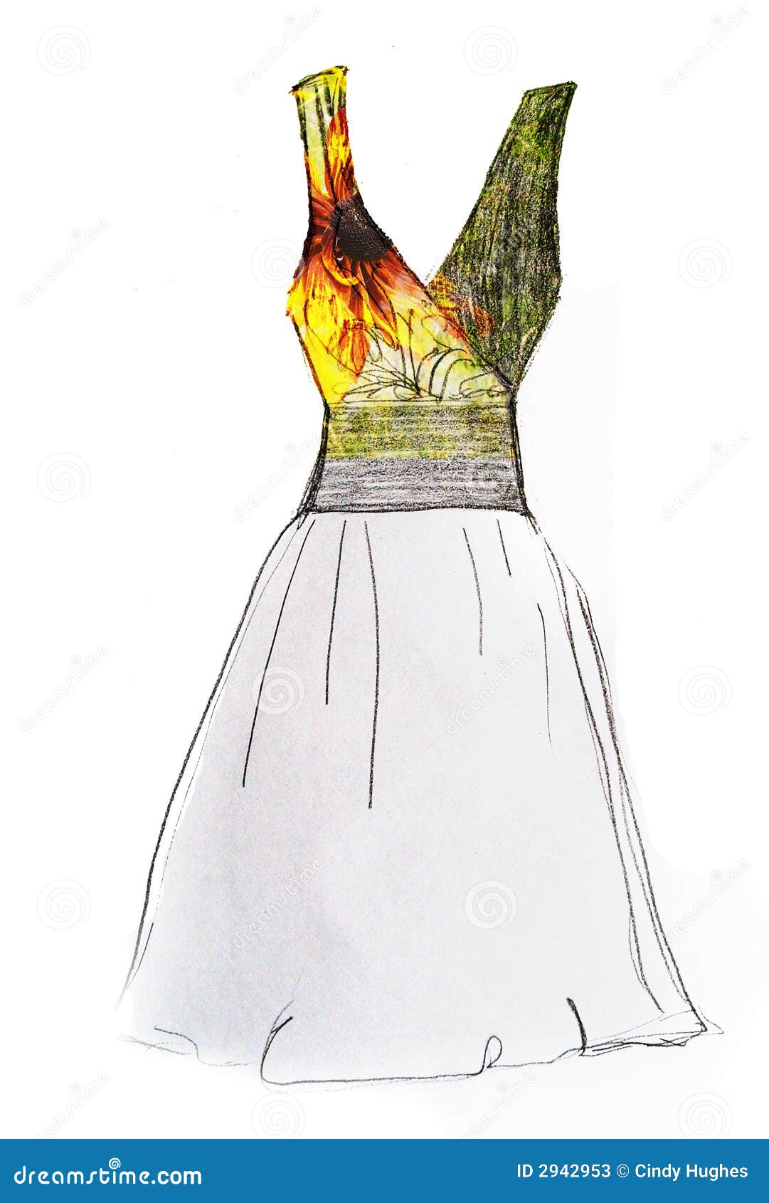 Croquis de mode illustration stock. Illustration du féminin - 2942953