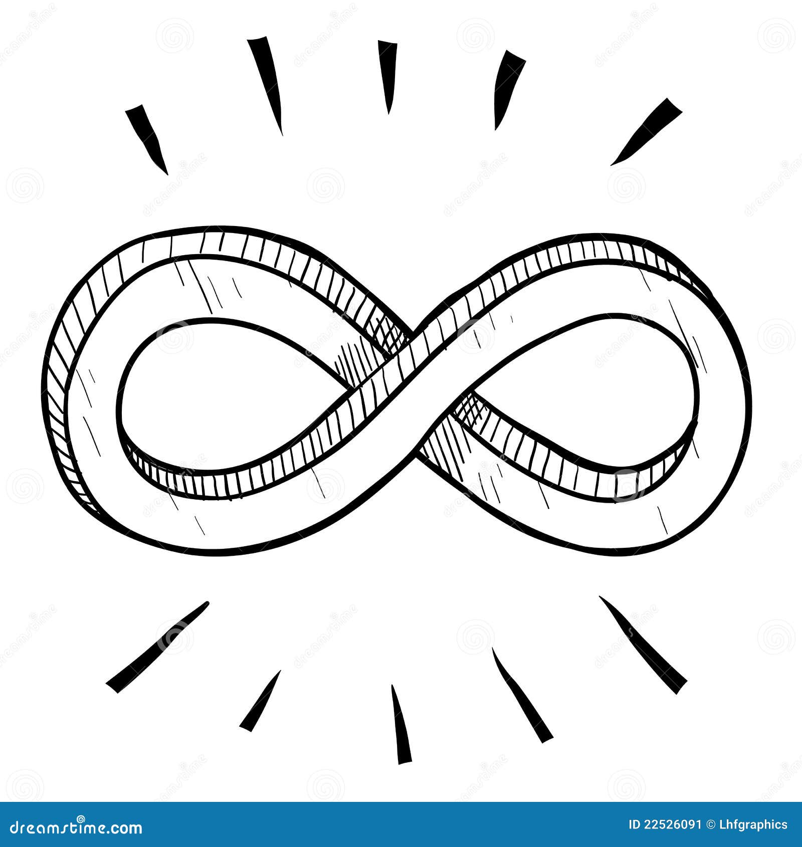Croquis De Symbole D'infini Illustration de Vecteur - Illustration du ...