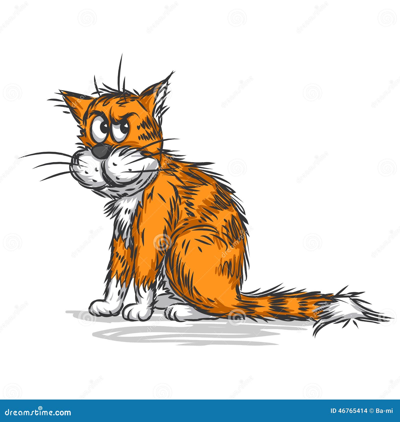 Croquis De Vecteur D'un Chat Illustration de Vecteur - Illustration du ...