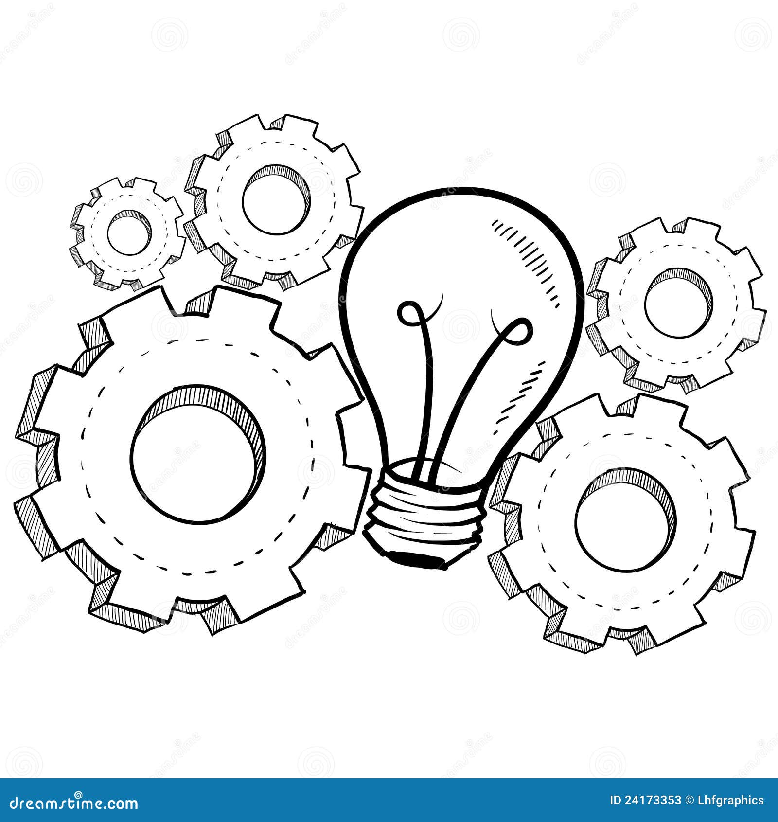 Croquis Mécanique D'invention Photos stock - Image: 24173353