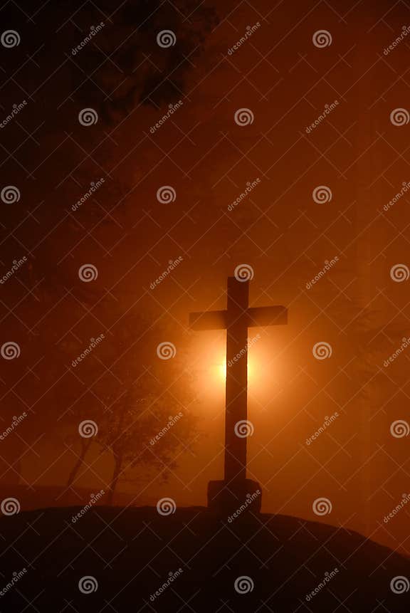 Cross stock photo. Image of almighty, light, night, christ - 1893614
