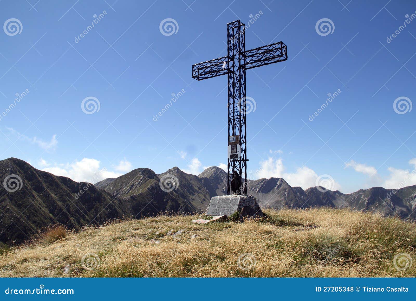 Cross stock photo. Image of cloud, italy, mountain, spiritual - 27205348