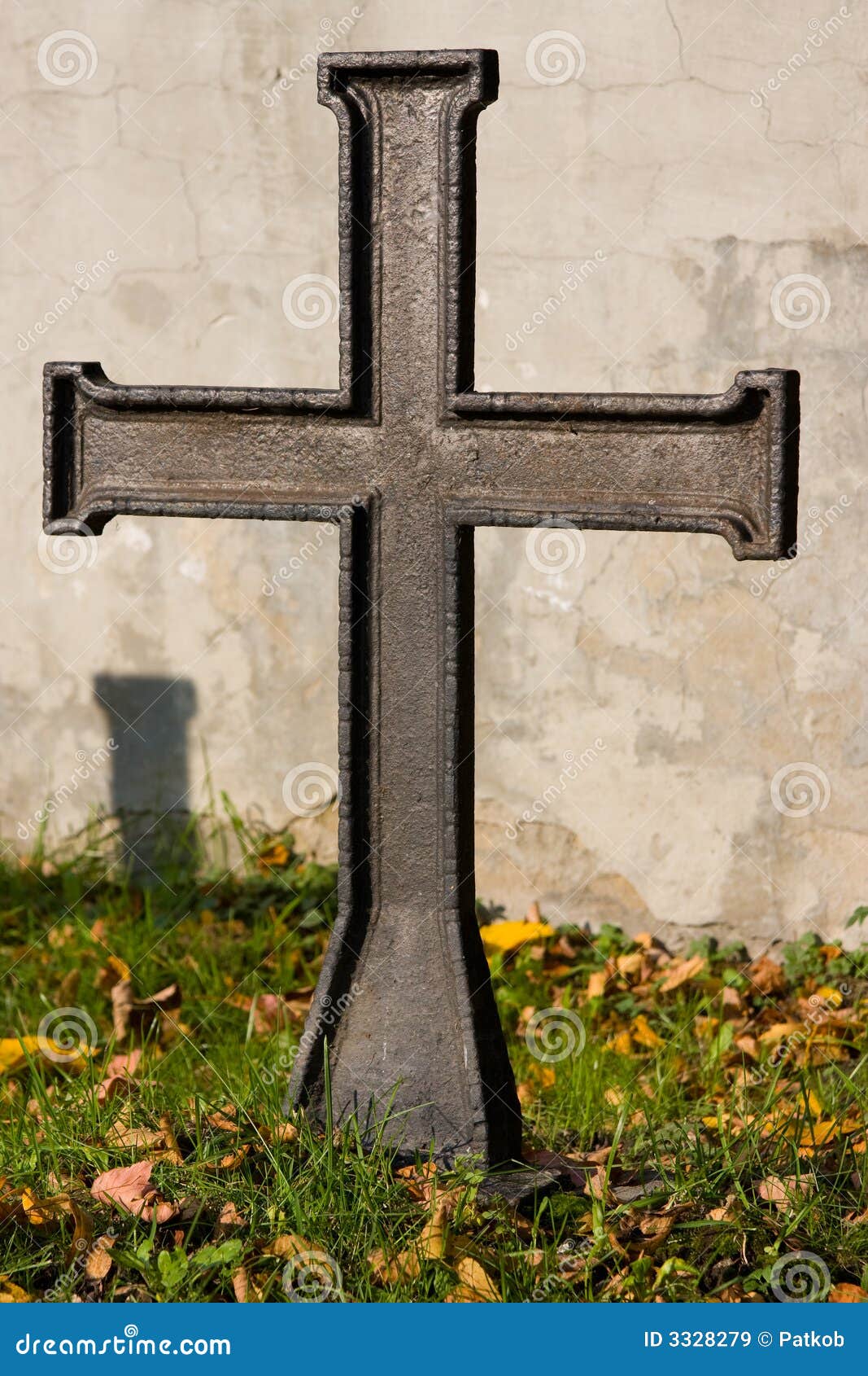 Blank Cross Gravestone