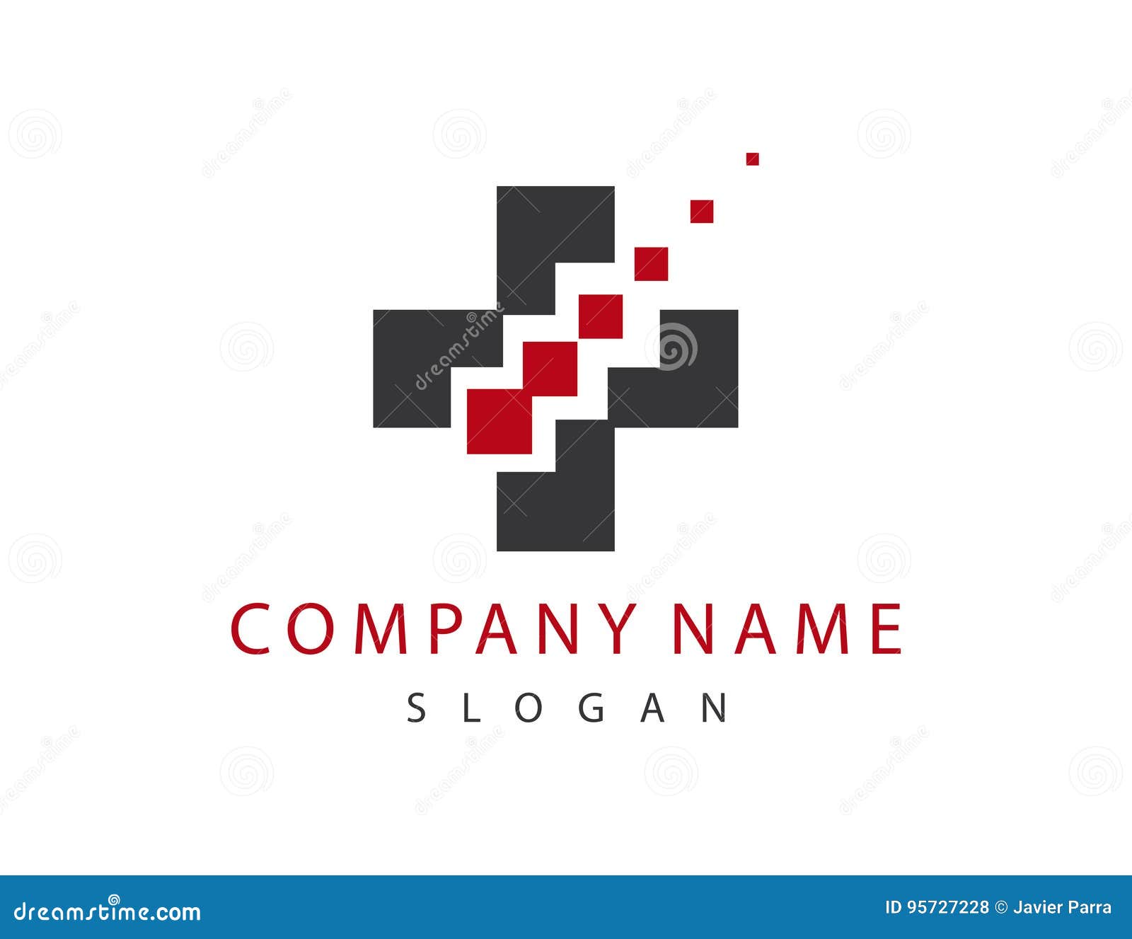 Cross abstract logo stock illustration. Illustration of decoration ...