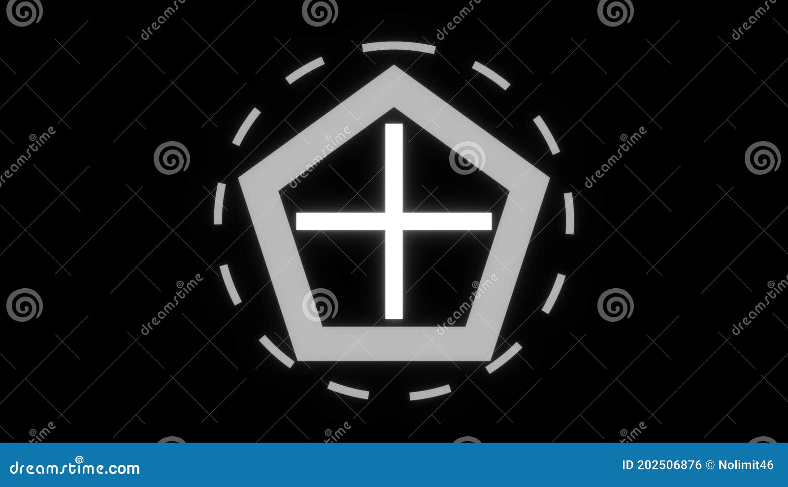 Cross Aim Icon, Computer Generated. 3d Render of Background with Target ...