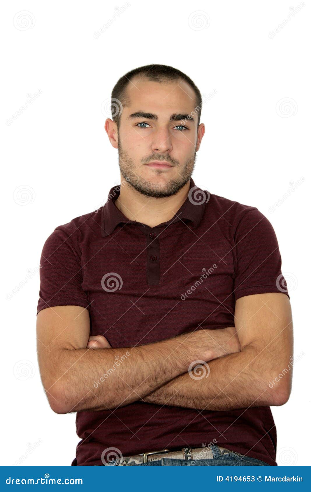 Cross -armed Young Man Royalty-Free Stock Photography | CartoonDealer ...