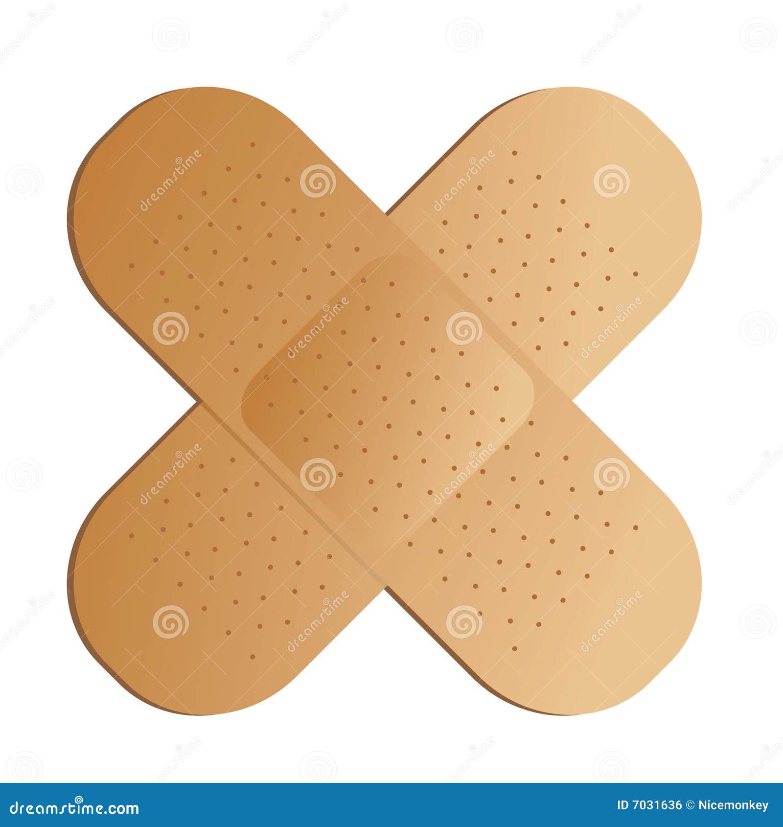 Crossed Band Aid Clip Art