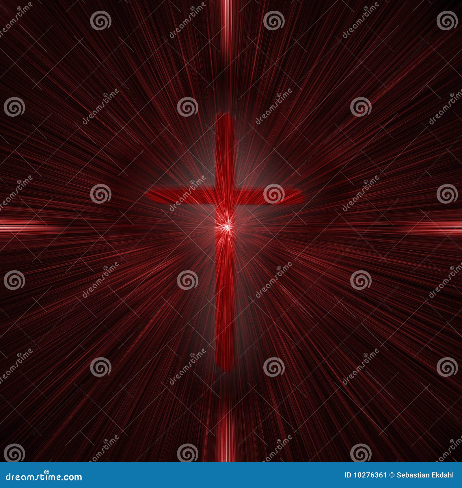 Cross with beams stock illustration. Illustration of glory - 10276361