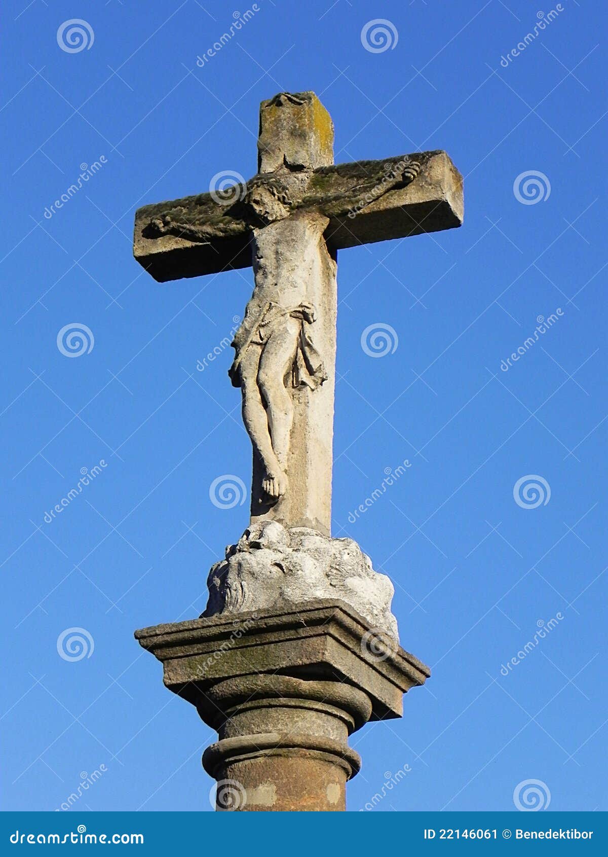 Cross in blue sky stock image. Image of forgive, prayer - 22146061