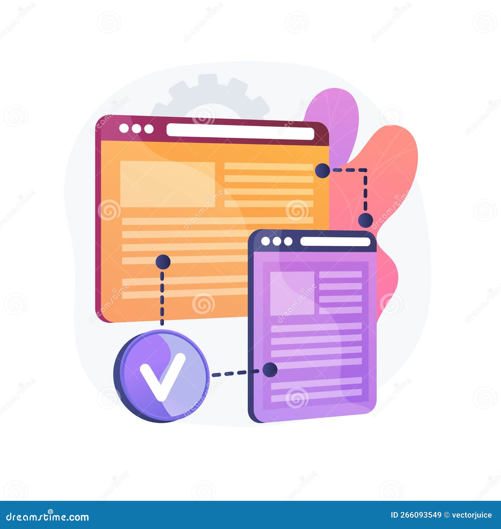 Cross-browser Compatibility Abstract Concept Vector Illustration Stock ...