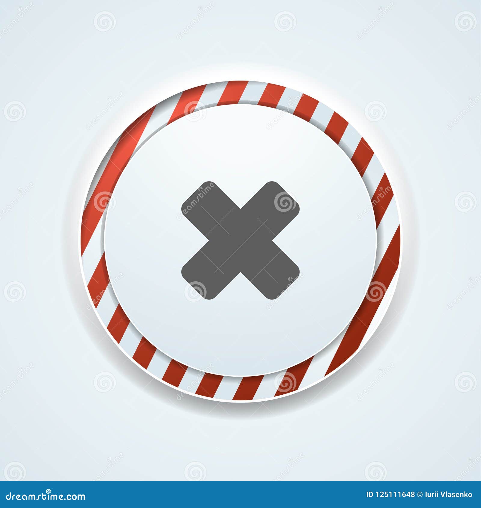 Cross Button Illustration Sign Label Vector Stock Illustration ...