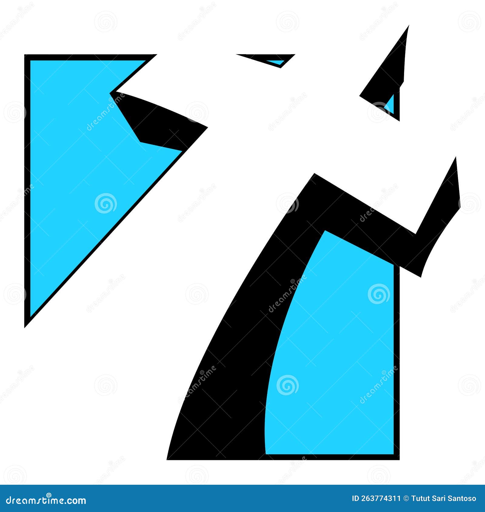 Cross stock vector. Illustration of sign, cartoon, symbol - 263774311