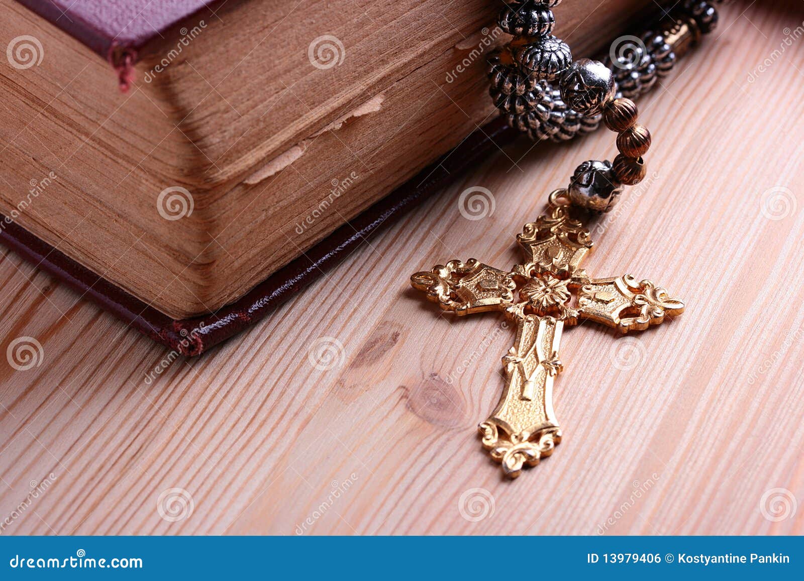 Cross with chain stock photo. Image of metal, catholicism - 13979406