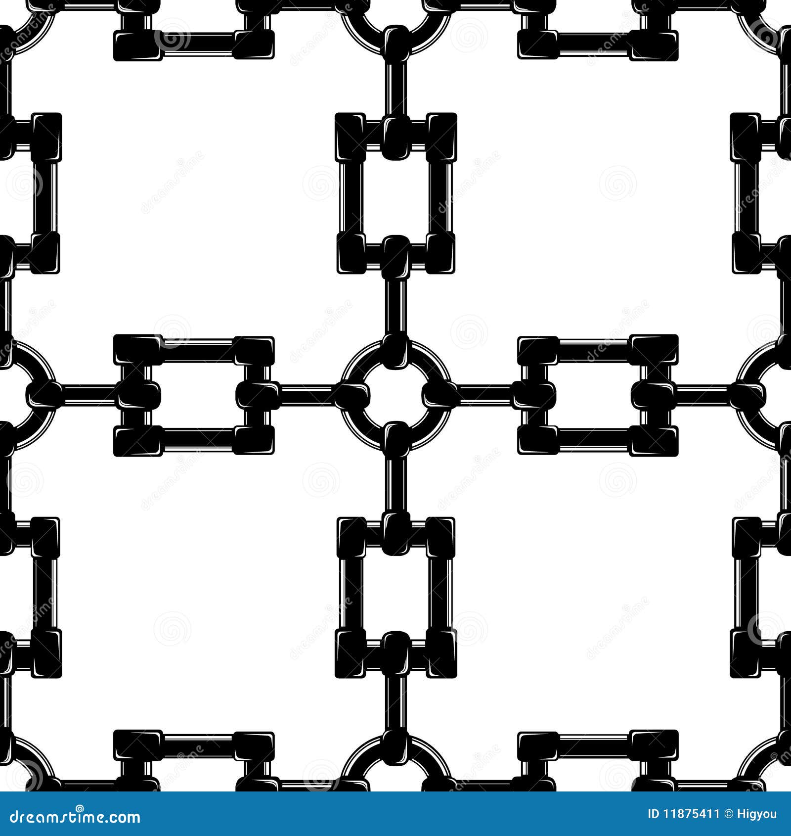 Cross Chain Tile stock vector. Illustration of white - 11875411