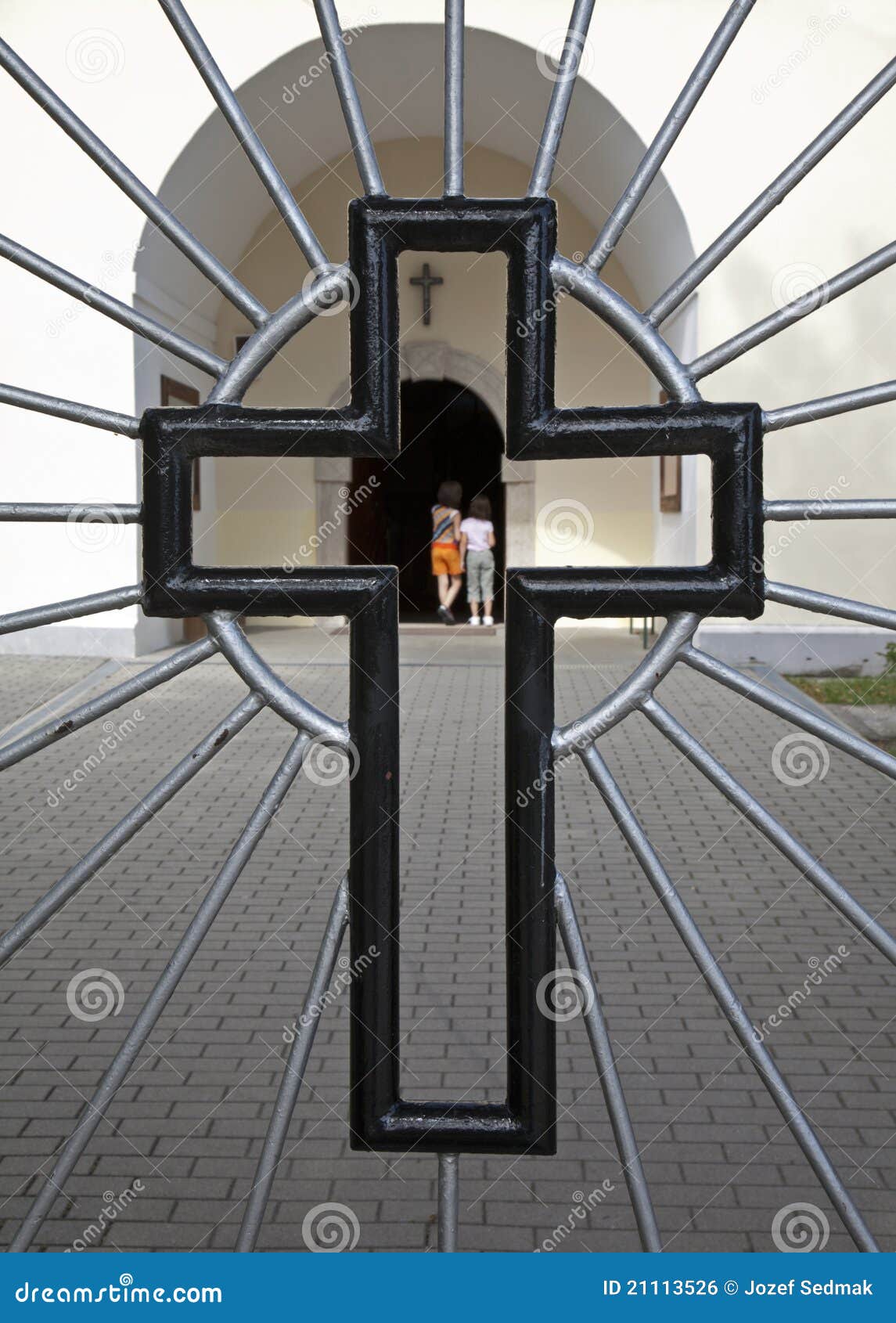 Cross from church gate stock photo. Image of symbol, redeemer - 21113526