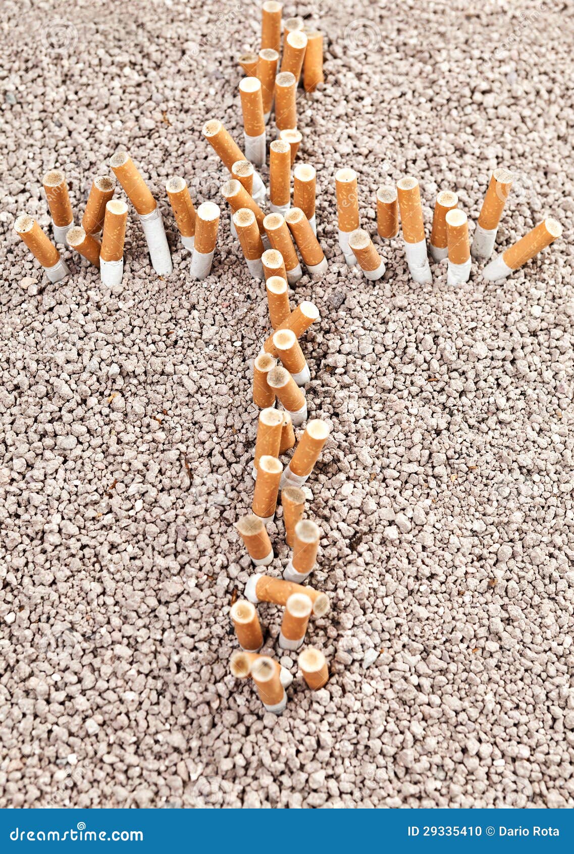 Cross of cigarettes stock photo. Image of vice, sand - 29335410