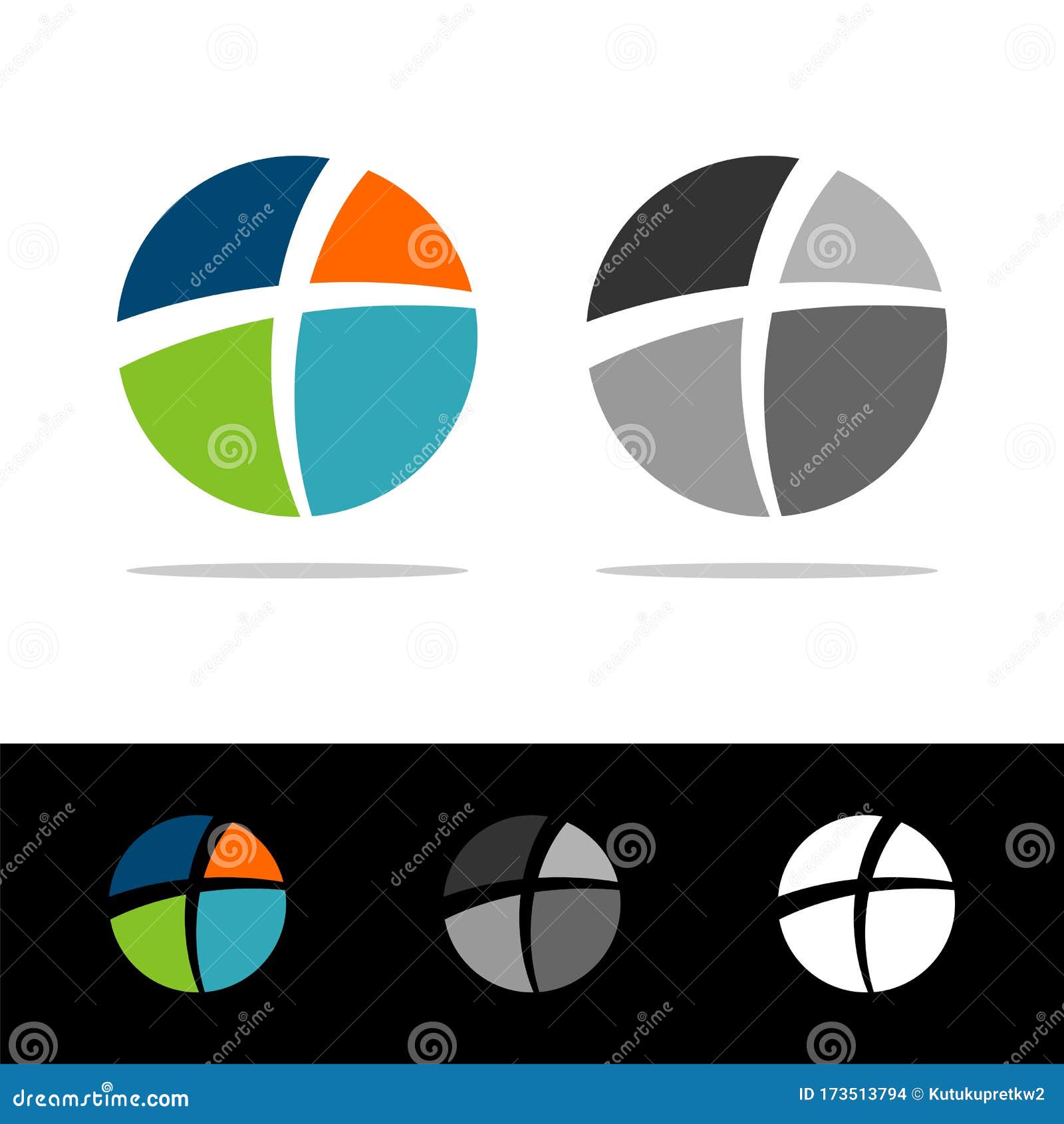 Cross in Circle Logo Template Illustration Design. Vector EPS 10 Stock ...