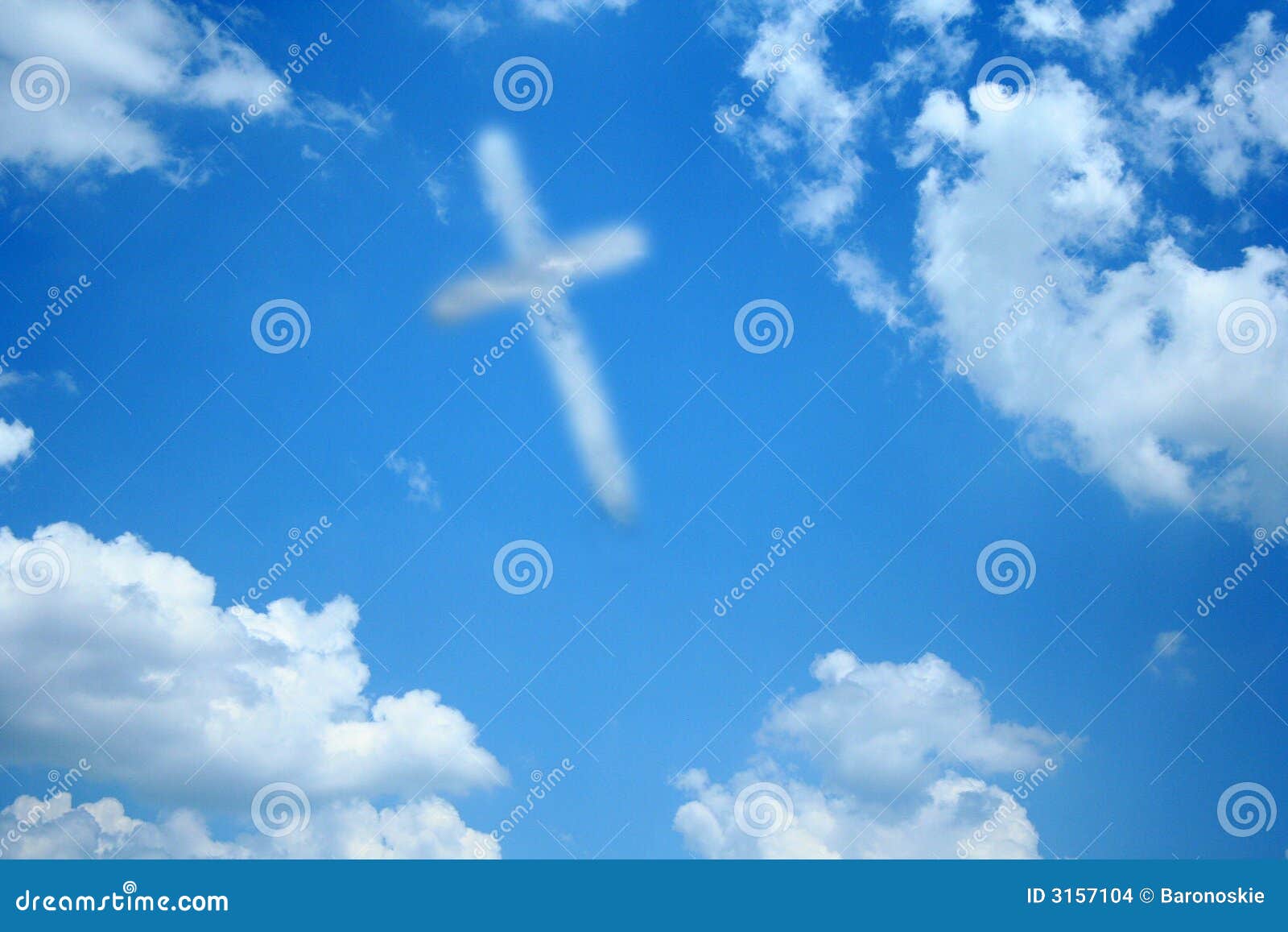 Cross Cloud stock photo. Image of christianity, cloud - 3157104